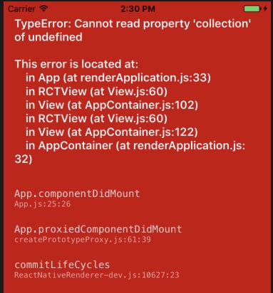 Cannot Read Property Collection Of Undefined Issue Invertase React Native Firebase