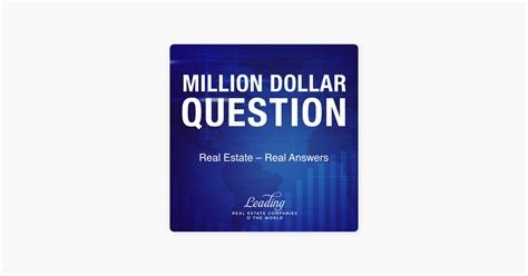‎million Dollar Question By Leadingre On Apple Podcasts