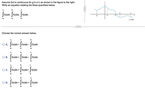 Solved Assume F X Is Continuous For Gxc As Shown In The Chegg Com