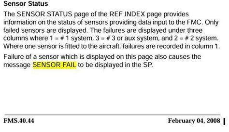 Sensor Status Page In Fms Md 11f And Md 11p By Rotate X Plane Forum