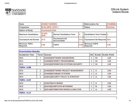 Ntu Transcript