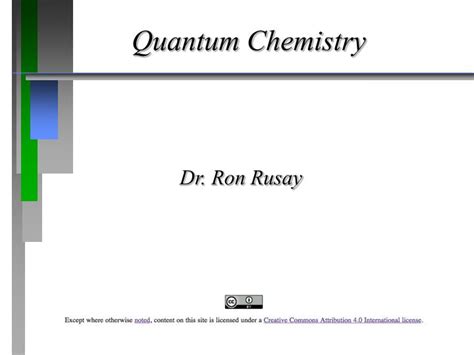PPT Quantum Chemistry PowerPoint Presentation Free Download ID 2440191