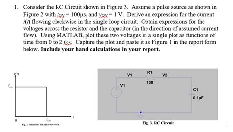 Solved Consider The RC Circuit Shown In Figure Assume Chegg