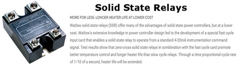 Watlow Ssr Control Solid State Relay Branom Instrument Company