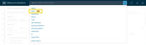 Unlocking The Potential Vmware Aria Operations Metric Search Vcrocs