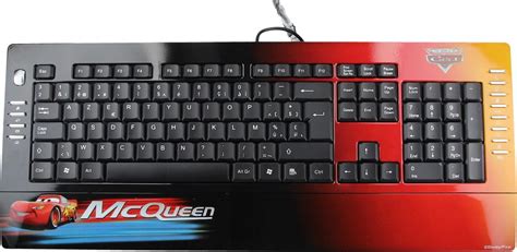 Disney Cars Lightning Mcqueen Azerty Toetsenbord 46x17x2cm Keyboard