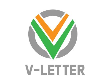 Creative Letter V Custom Logo Circle Shape Symbol LogoDee Logo Design Graphics Design And