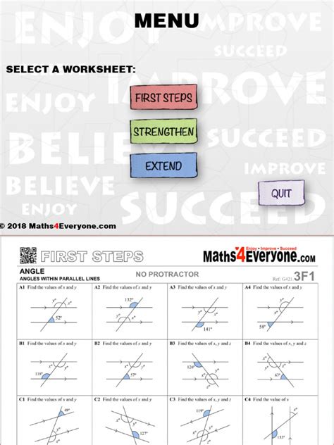 5 2 Powerpoint Angles Within Parallel Lines Download Free Pdf