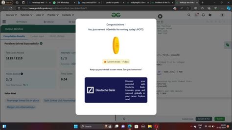 Sridipta Dutta On Linkedin Devdotcom Devdotcom Programming Geeksforgeeks Codequest