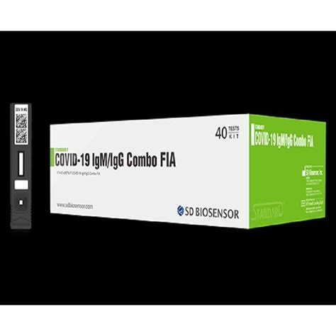 Sd Biosensor Covid 19 Igmigg Combo Fia Test Kit At ₹ 3360box Rapid