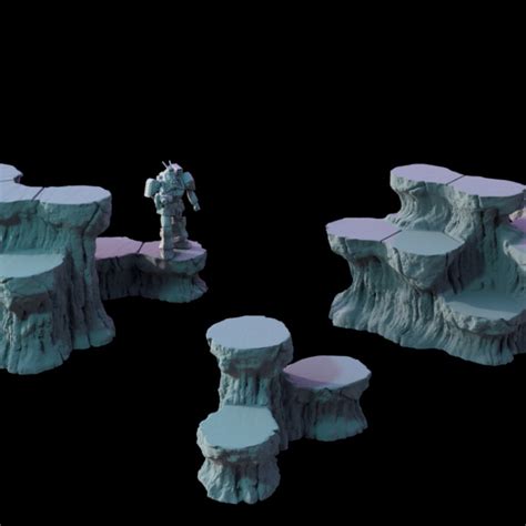 3d Printable Hextech Hex Hills A Game Of Armored Combat Map Pack