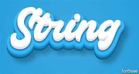 String Text Effect And Logo Design Word