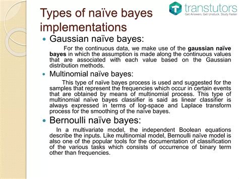 Naive Bayes Statistics Ppt