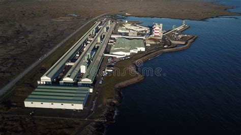 Aluminum Factory In South West Iceland In Reykjanes Peninsula Stock