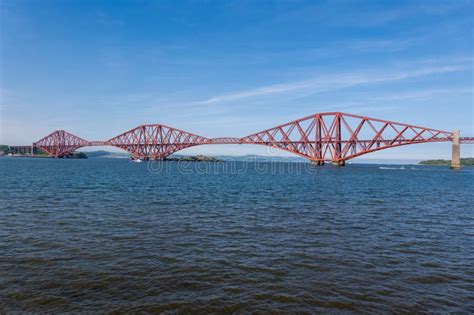 Forth Bridge On Firth Of Forth In Scotland Stock Image Image Of