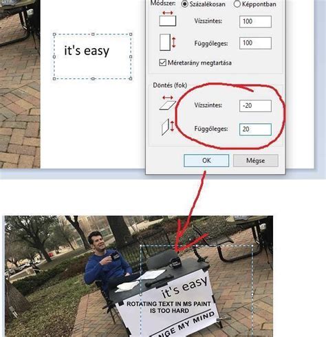 You Can Rotate Text In MS Paint Scrolller