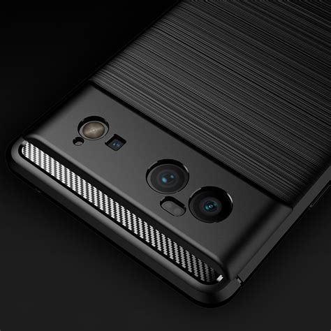 Flexi Slim Carbon Fibre Case For Google Pixel Black