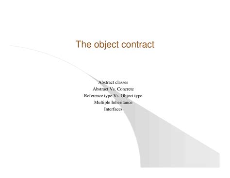 The Object Contract In Computer Organization And System Programming Cs 241 Docsity