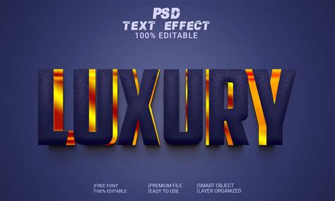 Luxury 3d Text Effect Psd File Graphic By Imamul0 · Creative Fabrica