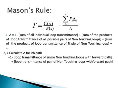 signal flow graph sfg and mason gain formula example solved with