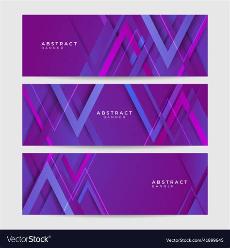 Gradient Stroke Purple Colorful Abstract Design Vector Image