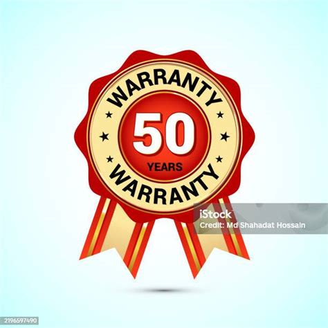 광고 50 년 보증 금색과 빨간색 엠블럼 라벨 아이콘 로고 배지 기호 버튼 고급에 대한 스톡 벡터 아트 및 기타 이미지 고급 금 금속 금색 Istock