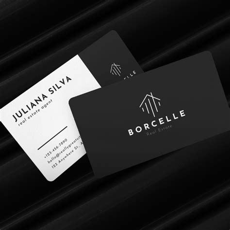 Beige Professional Modern Real Estate Business Card Headshot Photo