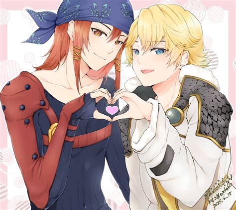 Layle And Keiss Final Fantasy And More Drawn By Kinako Mzknk Danbooru