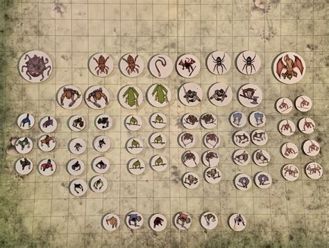 Rpg Tokens Cobblestone And Skull Full Catalog Variety Set Etsy