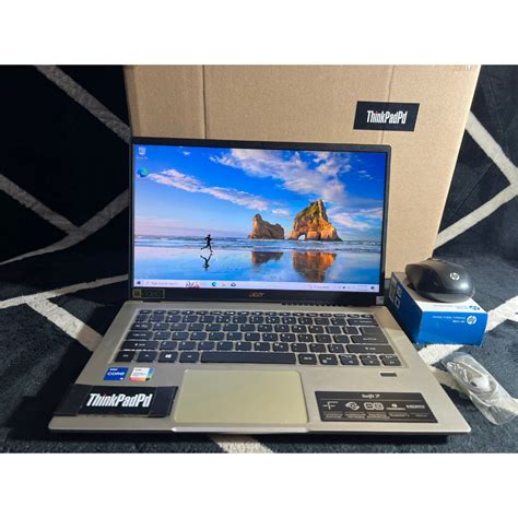 Jual Laptop Gaming Desain Acer Swift 3x Core I5 1135G7 Intel Iris Xe MAX 4gb Dedicated Mulus