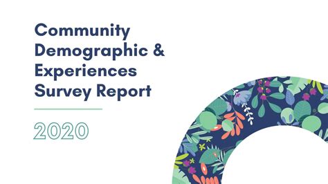 community demographic and experiences survey 2020