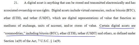 According To The Cftc Commodity Futures Trading Commission As Per Their Filing Today Eth Is