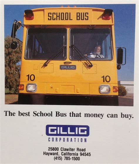 Gillig School Bus Taken From A Sales Brochure C Walter Flickr