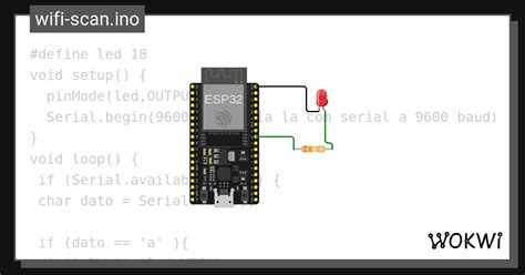 Encender Led Son Serial Wokwi Esp32 Stm32 Arduino Simulator