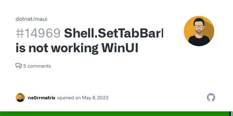 Shellsettabbarisvisible Is Not Working Winui · Issue 14969 · Dotnet