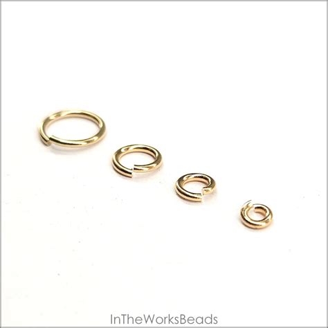 Solid 14k Gold Open Ring 205 Gauge 3mm 4mm 5mm Od 1 Piece Bulk