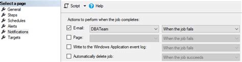 SQL Job Step Failure Notification