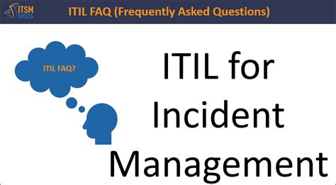 Itil For Incident Management Itsm Docs Itsm Documents And Templates
