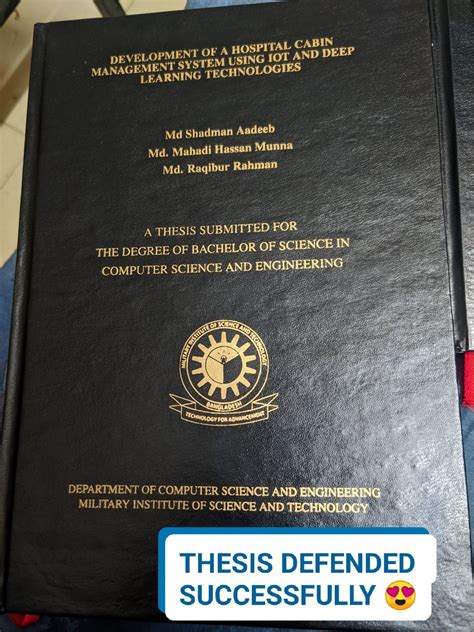 Mahadi Hassan Munna On Linkedin Bsc Thesis Defense Done