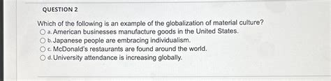 solved question 2which of the following is an example of the