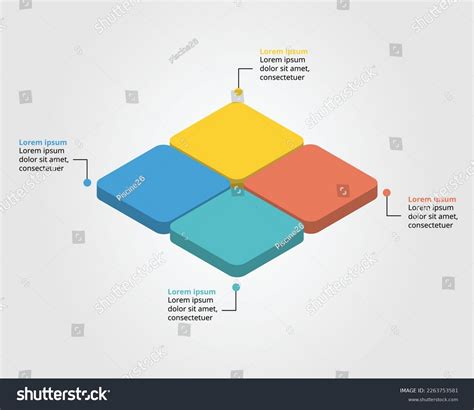 Square Chart Step Template Infographic Presentation Stock Vector Royalty Free 2263753581