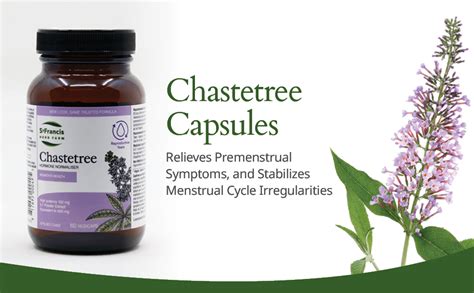 St Francis Herb Farm Chastetree 60 Capsules Helsp Support Hot Flash