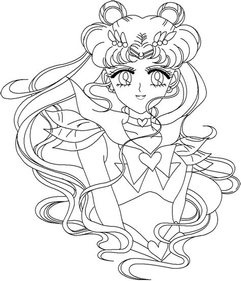 Kawaii Sailor Moon Coloring Pages