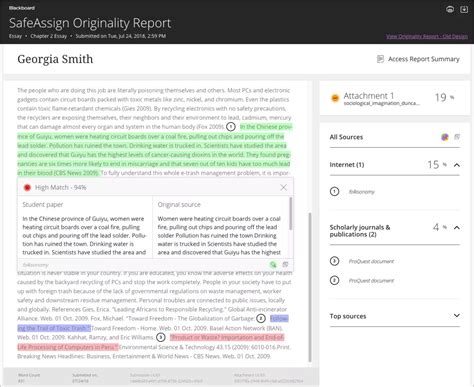 Safeassign Originality Report