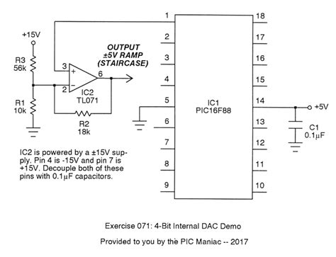 PIC Projects In Pascal Bit Internal DAC Demo