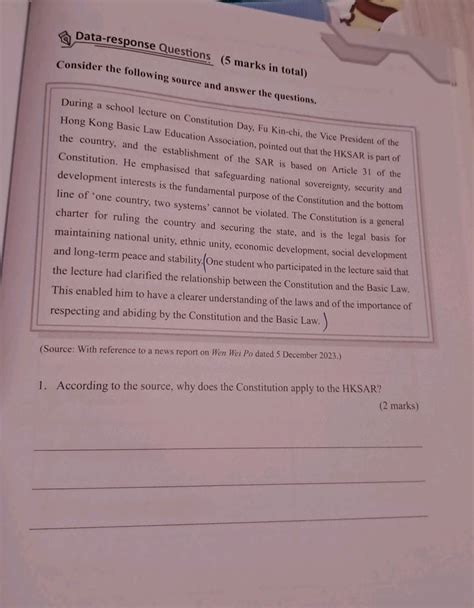 Data Response Questions 5 Marks In Total Studyx