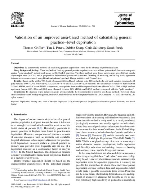 pdf validation of an improved area based method of calculating