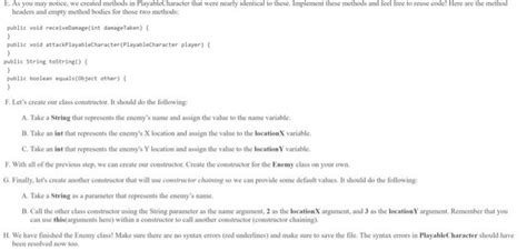 Solved Exercise 2 Creating The Enemy Class We Will Now Be