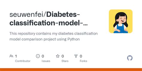 Github Seuwenfei Diabetes Classification Model Comparison This