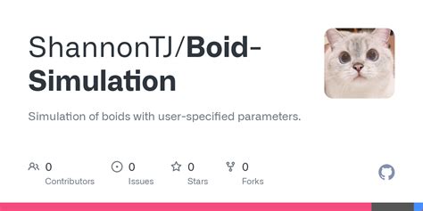 GitHub ShannonTJ Boid Simulation Simulation Of Boids With User Specified Parameters